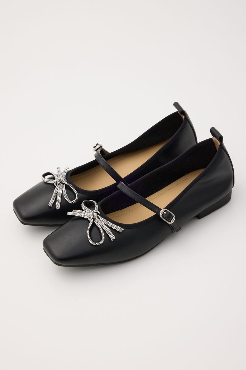 STACCATO | クロスリボンメリージェーンフラット (スリッポン