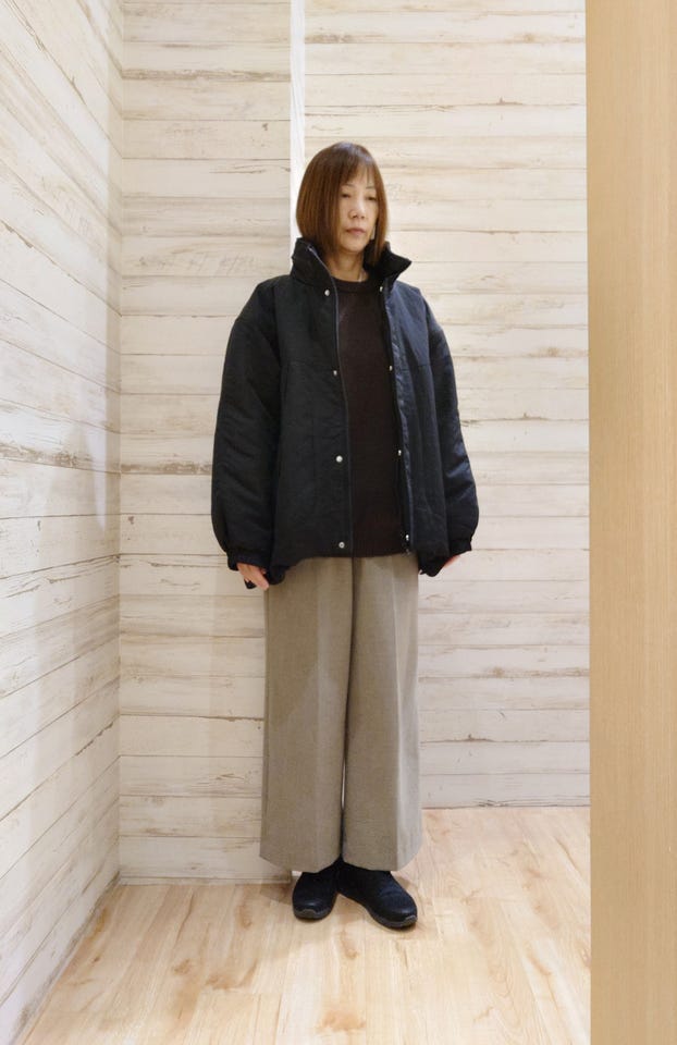 ドロー/DRAW 撥水ナイロン ビックシルエット 中綿ブルゾン(M 02